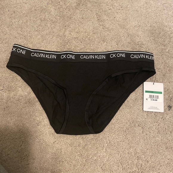 Calvin Klein | Intimates & Sleepwear | Nwt Ck One Black Bikini | Poshmark